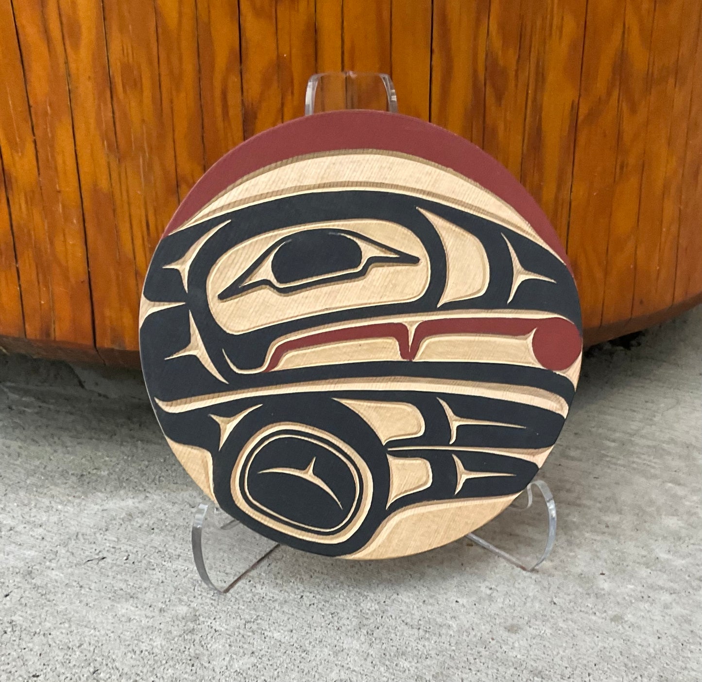 Carved Plaque - "Raven with the Light" VMW – Ruby Creek Art Gallery